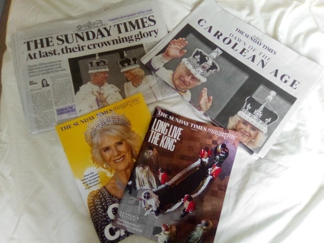 KING CHARLES III Royal Coronation UK Newspapers Magazine articles ...