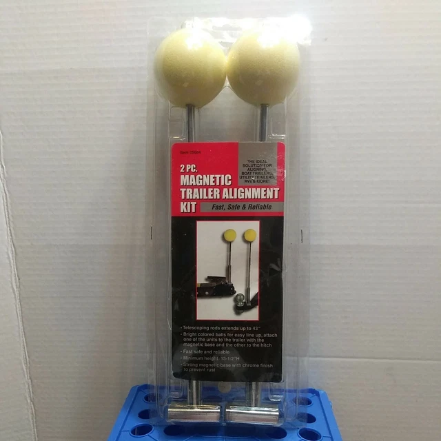 2-PIECE MAGNETIC TRAILER alignment kit ideal aligning boat utility RV ...