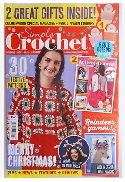 SIMPLY CROCHET (UK) Magazine Issue #143 / FESTIVE PATTERNS! + 2 Gifts ...