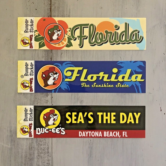 BUC-EE'S STICKERS | Your Choice | Bucees Florida Bumper Stickers Buc ee ...