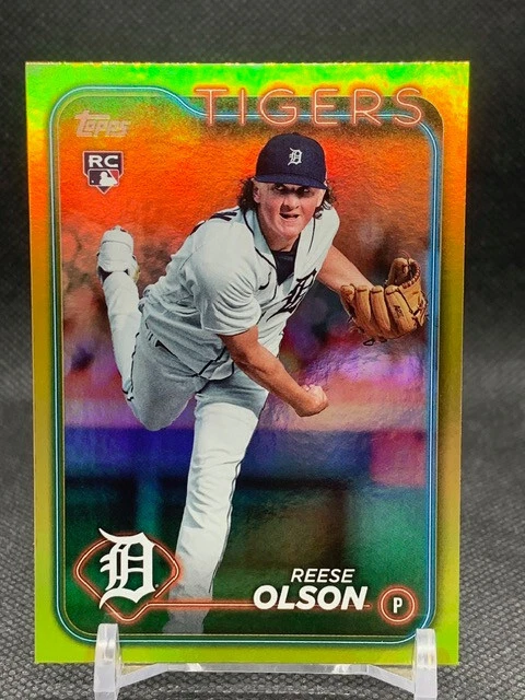 2024 TOPPS SÉRIE 1 - REESE OLSON Gold Foil Rookie Card Detroit Tigers ...
