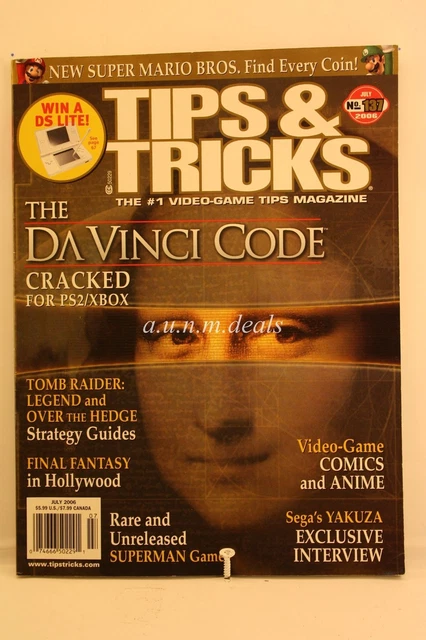 TIPS & TRICKS Video Game Tips Magazine No. 137, July 2006 £3.77 ...