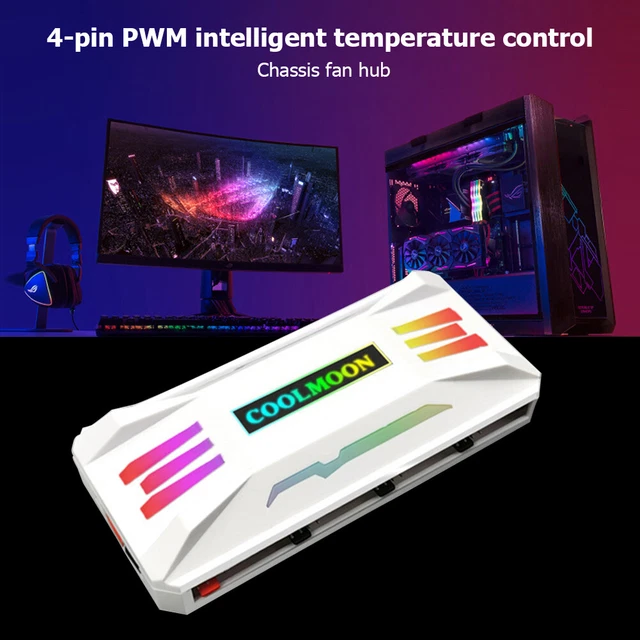 RGB CONTROLLER 4PIN PWM 5V 3Pin ARGB Fan Remote Control (White) EUR 11 ...