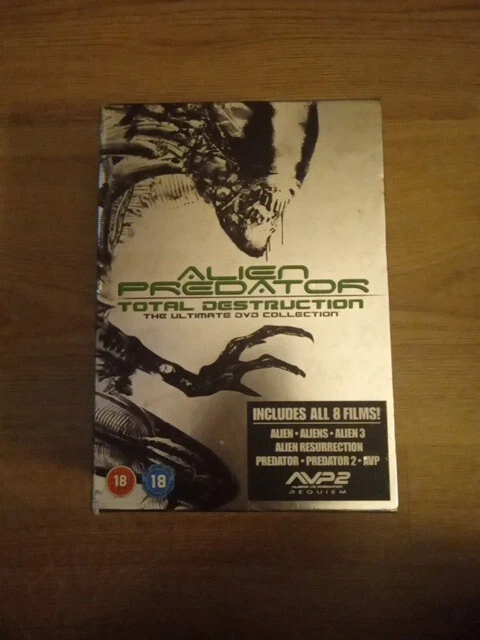 ALIEN PREDATOR TOTAL Destruction THE ULTIMATE DVD COLLECTION ALL 8 ...