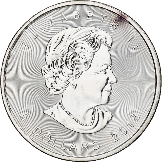 CANADA, ELIZABETH II, 5 dollars, 1 oz, Maple Leaf, 2015, Ottawa, Proof ...