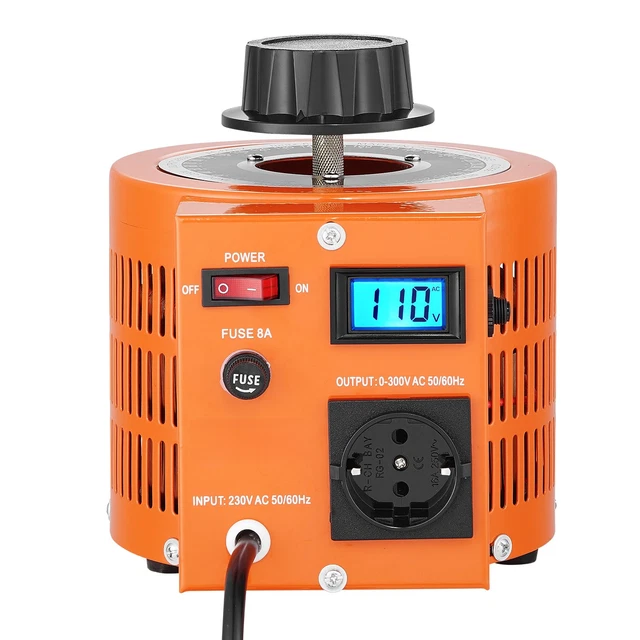 VARIABLE TRANSFORMER 2000VA Regulated Output From 0 To 240 Volts Variac ...