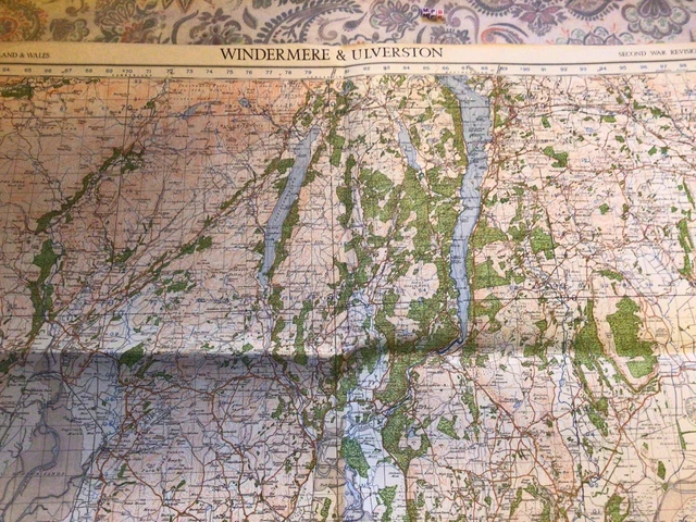WARTIME 1940 MOD Map War Office , Windermere £22.99 - PicClick UK