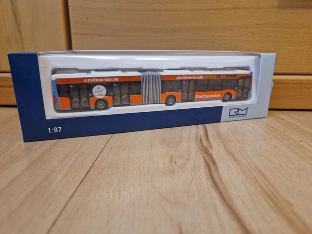 KWS BUS ULM - seltener MB Citaro G Gelenkbus Modell Bus m. Logo (Rietze ...