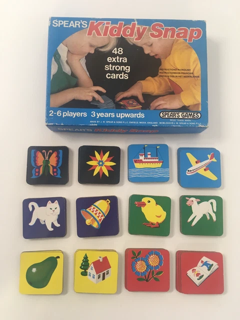 SPEAR’S GAMES KIDDY Snap Vintage 1970 Snap Cards Complete Excellent ...