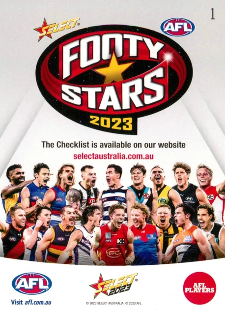 2023 SELECT FOOTY STARS AFL Card CHECKLIST $3.97 - PicClick CA