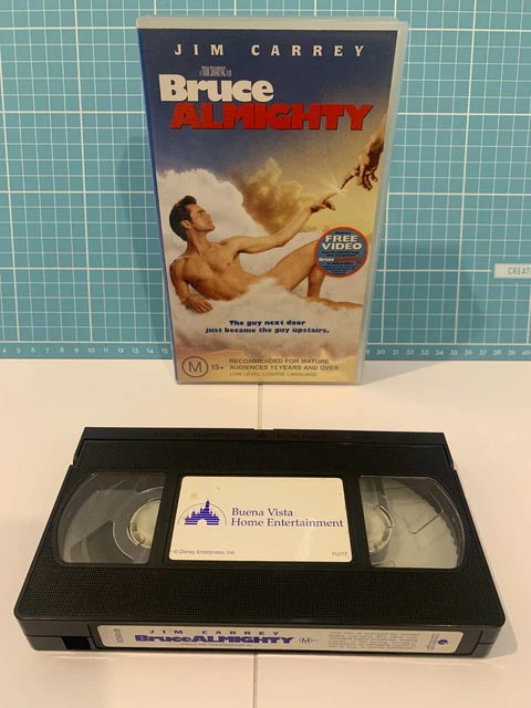 VHS: BRUCE ALMIGHTY (2003) Jim Carrey - COMBINE POSTAGE DISCOUNT ...