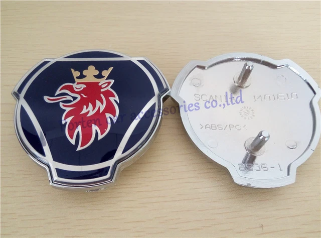 SCANIA BLUE FRONT Grill Badge Emblem Truck V8 Topline R series ...