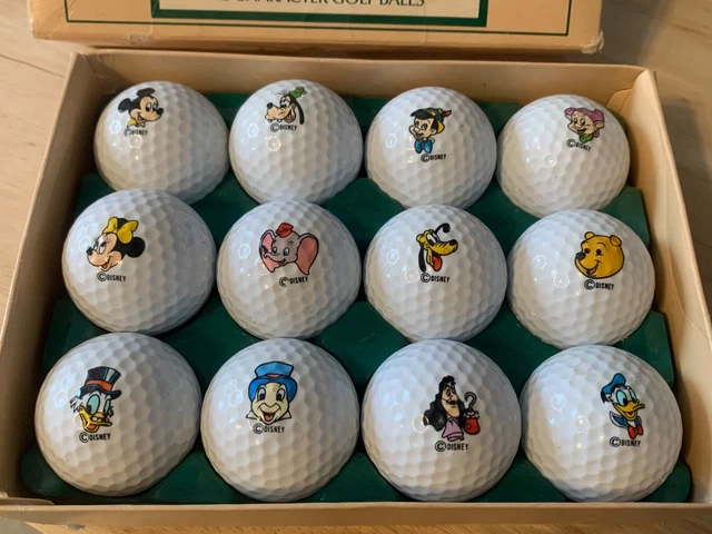 RARE DISNEY DOZEN Character Golf Balls Set of 12 New Unused With ...