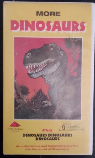 MORE DINOSAURS PLUS Dinosaurs Dinosaurs Dinosaurs VHS Video 1987 Hoyts ...