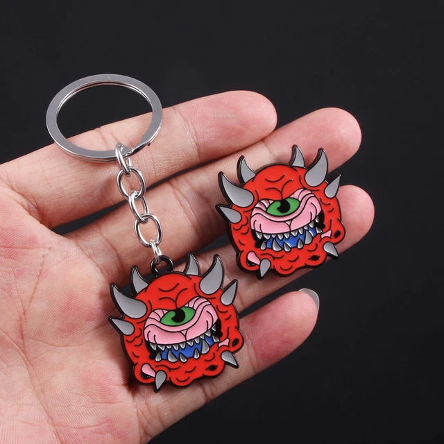 DOOM ETERNAL CACODEMON Badge Keychain Metal Giant Brain Demon Key Chain brooch £4.20 - PicClick UK