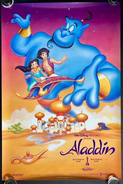 ALADDIN ORIGINAL UK One Sheet Movie Film Cinema Poster Disney Robin ...