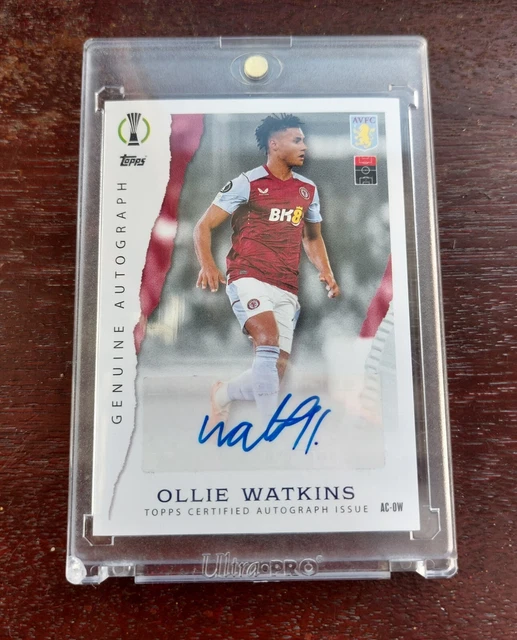OLLIE WATKINS GENUINE Auto /214 - Topps Match Attax Extra 2023/24 ...