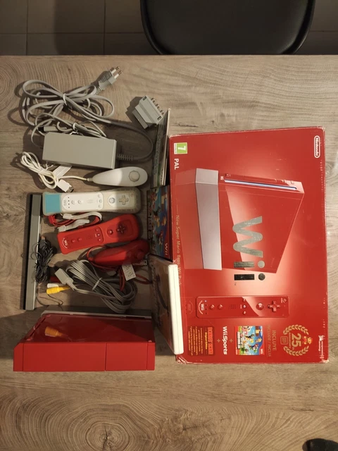 NINTENDO WII ROSSA 25th Anniversary Super Mario Bros EUR 85,00 ...