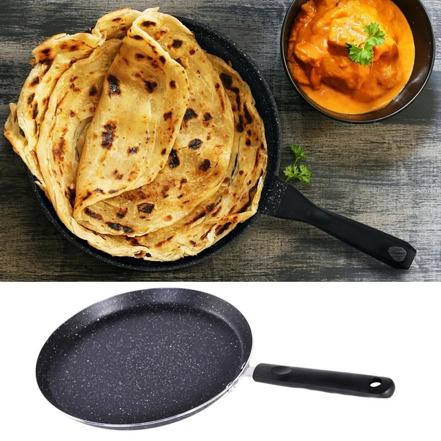 NON BÂTON CRÊPE Poêle Marbre Revêtu Roti Dosa Tawa Maker Induction Gaz ...
