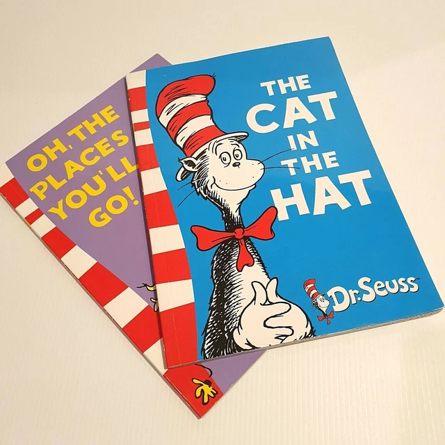 OH, THE PLACES You'll Go by Dr. Seuss + The Cat In The Hat X2 BOOK ...