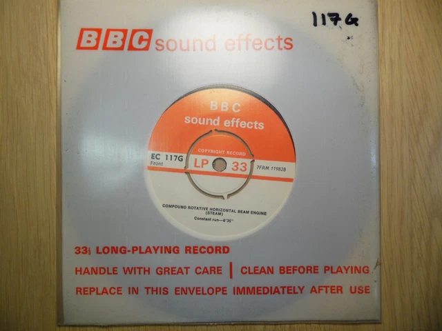BBC SOUND EFFECTS Vinyl Record: Compound Rotative Horizontal Beam ...