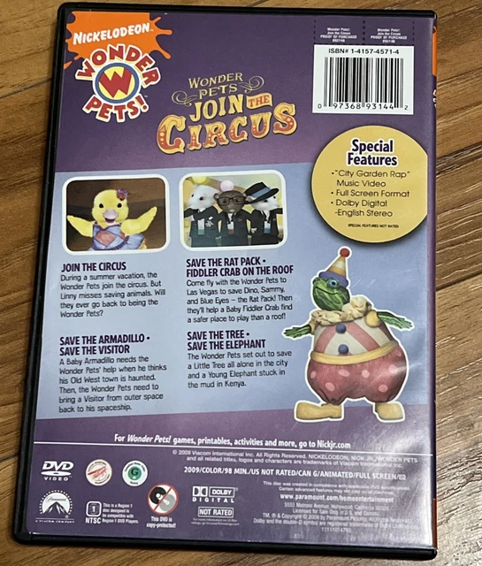 NICK JR. NICKELODEON Backyardigans Wonder Pets Bubble Guppies DVD Lot 7 ...