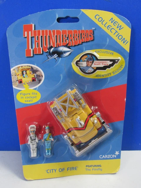 VINTAGE THUNDERBIRDS FIREFLY SET vivid carlton CARDED city of fire ...