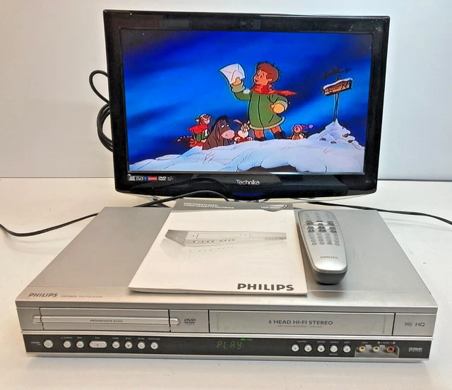 PHILIPS VHS & DVD Combo Player, DVP3055V - Working + Tested EUR 59,61 ...