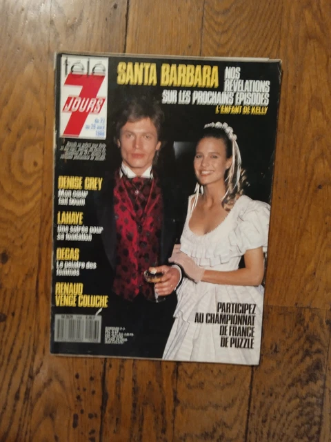 MAGAZINE TÉLÉ 7 jours de 1989 - Robin Wright, Ross Kettle, Santa Barbara EUR 5,00 - PicClick FR