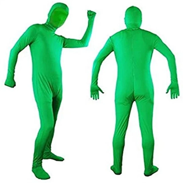 GREEN SUIT DISAPPEARING Bodysuit Green Screen Suit Chroma Key Jumpsuits ...