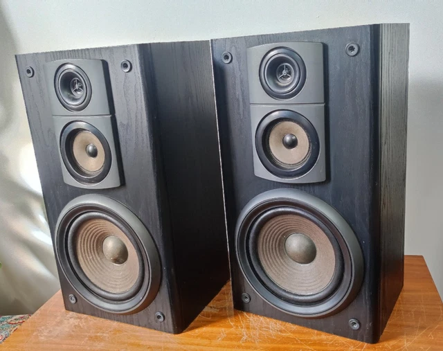 SONY SS-A607 BOOKSHELF Speakers * 3 Way * 120W * See Video * £35.00 ...