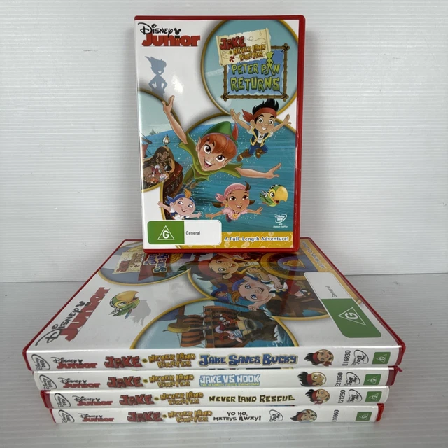 JAKE AND THE Never Land Pirates DVDs x5 Pal 4 Adventure Disney Junior £ ...