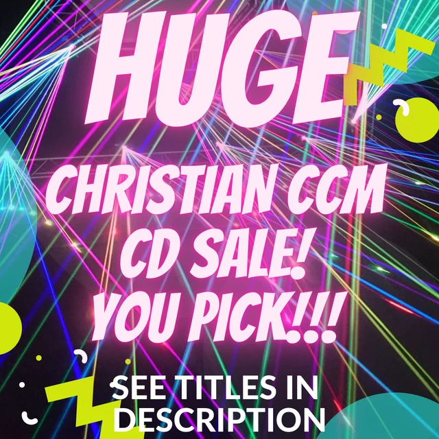 WOW HUGE!! 1,800 Christian CCM CD Sale U Pick! 80's 90's Modern! UPDATE ...