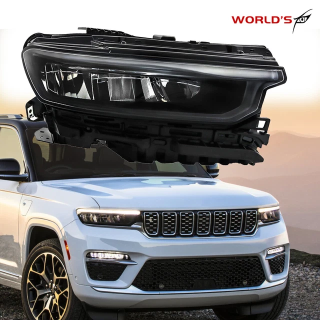 AMBER LED DRL Headlight For 2022-2024 Jeep Grand Cherokee w/o Leveling ...