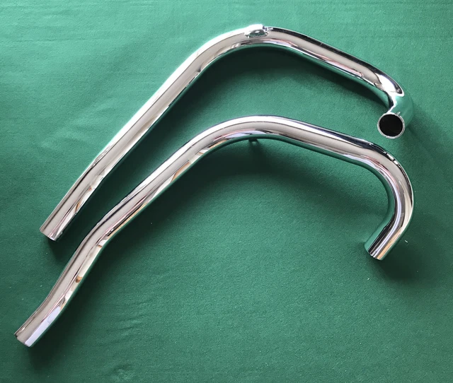 TRIUMPH T100 PRE Unit Exhaust Pipes 70 3346 3349 E3346/9 New 1954 1955 ...