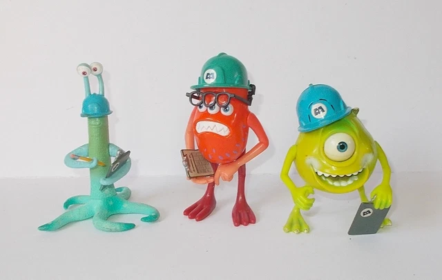 MONSTERS INC FIGURE Rare Jeff Fungus Charlie Proctor & Mike Wazowski ...