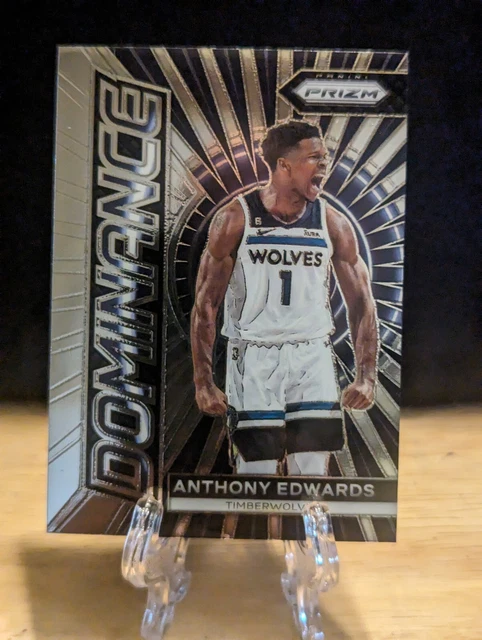 2023-24 PANINI PRIZM INSERTO DOMINANZA #15 ANTHONY EDWARDS Lupi di ...