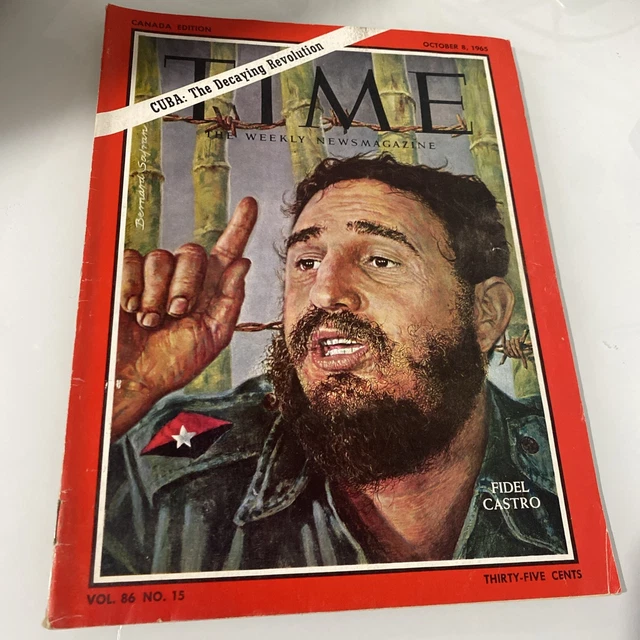 TIME MAGAZINE OCTOBER 8 1965 Fidel Castro Cuba Willie Mosconi Canada ...
