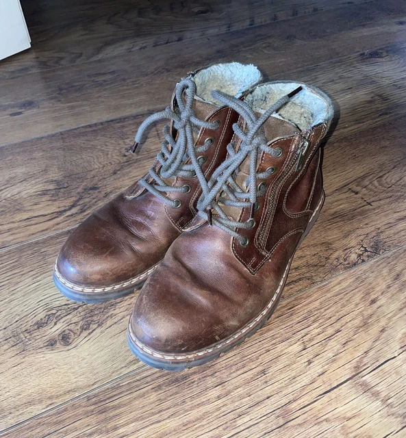 ACW85 BROWN LEATHER Men’s Boots Uk Size 7 Eu41 Very Good Condition £35. ...