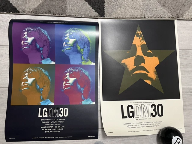 LIAM GALLAGHER OASIS Definitely Maybe 2024 Official Tour Poster O2 ...