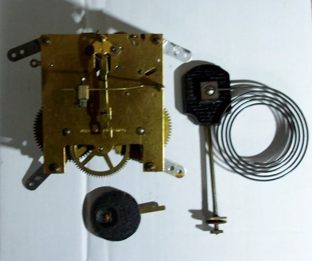 GENUINE EARLY ENFIELD Mantle Clock Movement circa 1940 with Pendulum £ ...