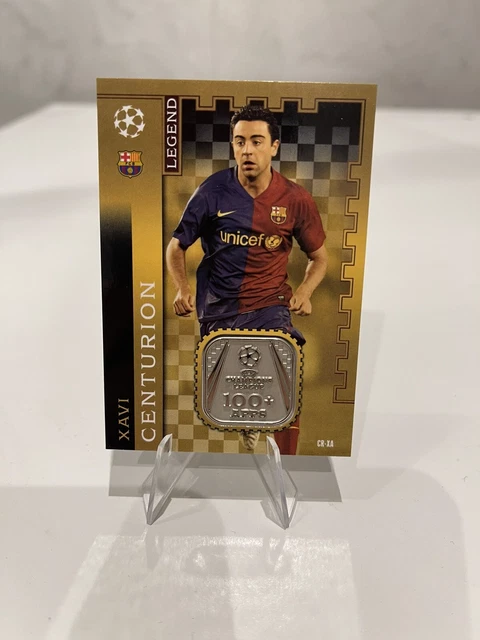 TOPPS MATCH ATTAX 2024 23/24 Centurion Coin Relic Xavi - FC Barcelona £ ...