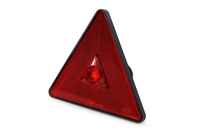 TRIANGLE RÉFLECTEUR AVEC LED Feu Remorque Remorquage Caravane Gatepost ...