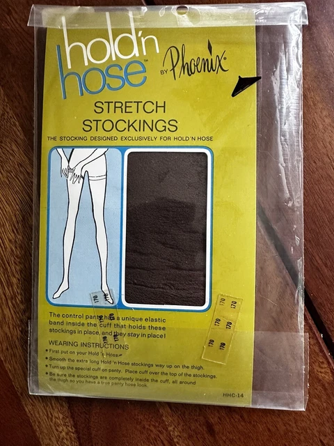 VINTAGE NOS PHOENIX Hold 'n Hose Stretch Stockings Moon Stone Medium ...