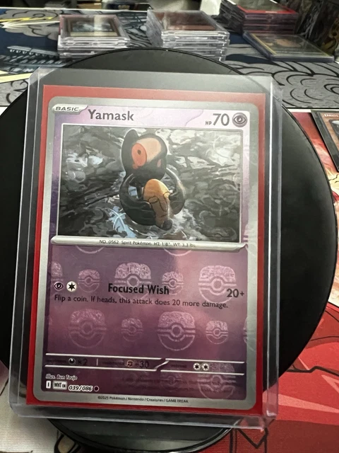 POKÉMON TCG - Yamask - Black Bolt White Flare - Pokeball Reverse- NM ...