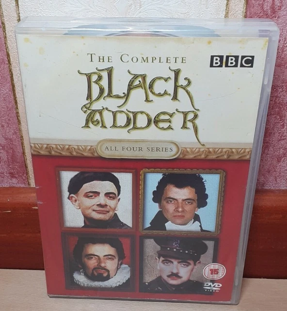 THE COMPLETE BLACKADDER DVD box set. All four series. Rating 15. Pal ...