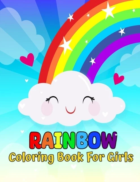 ART - RAINBOW coloring book for girls Rainbow coloring book for girls ...
