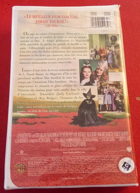 *VHS FRENCH MOVIE Le Magician D'Oz - Warner Bros Collection - French ...