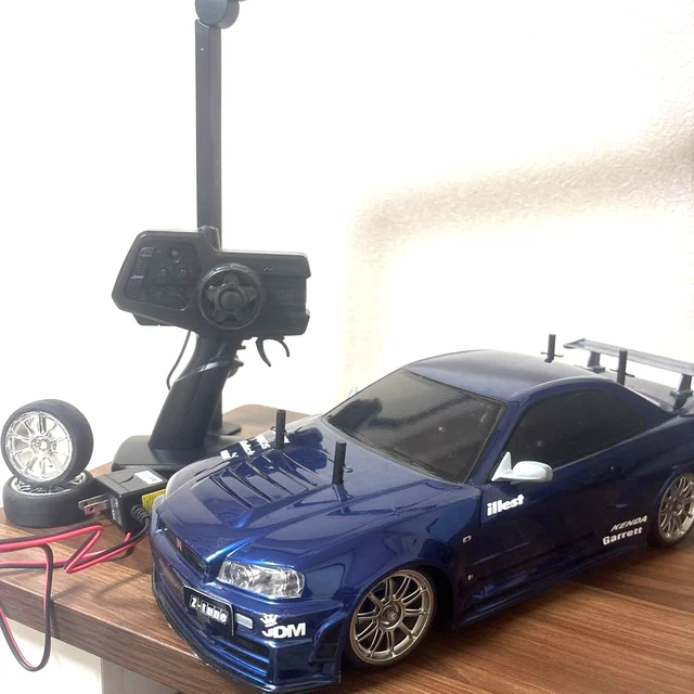 TAMIYA NISSAN SKYLINE GT-R R34 Z-Tune RC Car RTR LED Lights Radio ...