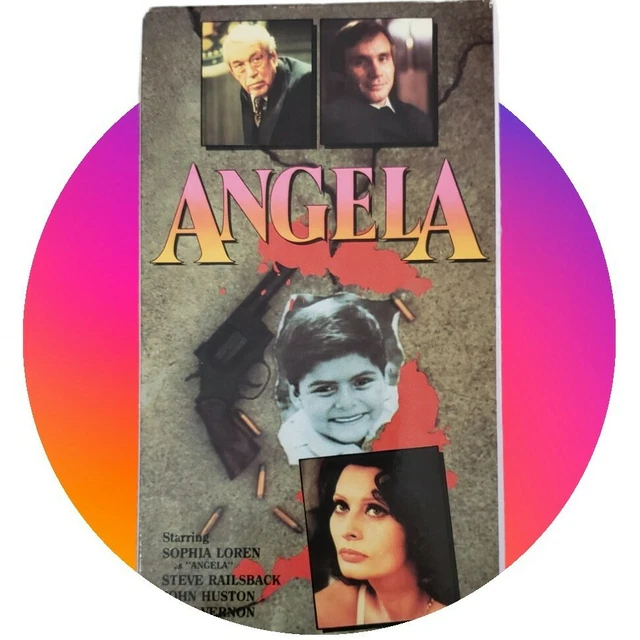 ANGELA 1989 VHS Sophia Loren Steve Railsback John Huston - Mafia Movie ...